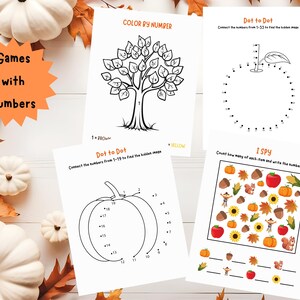 Fall Printable Activities for Kids,autumn Activities,fall-themed ...
