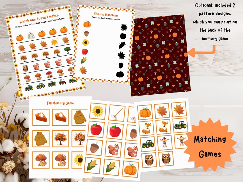 Fall Printable Activities for Kids,autumn Activities,fall-themed ...