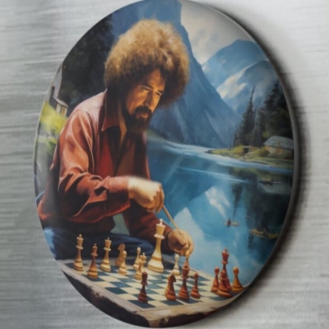 Bob Ross Chess Landscape Magnet Round 1 & 10 Pcs - Etsy
