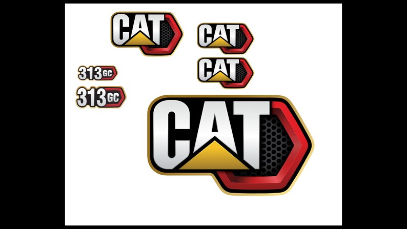 CAT Heavy Equipment Skid Steer Loader Excavator Vinyl Decal Sticker - Etsy