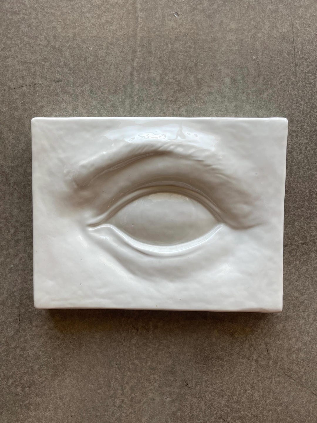 Vintage Sigma Italy Porcelain Eye Wall Hanging Sculpture Taste Setter ...