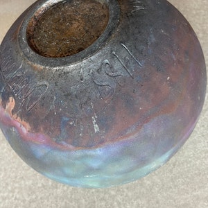 Reticulated Postmodern Raku Ikebana Pierced Vessel Vase Karl ...