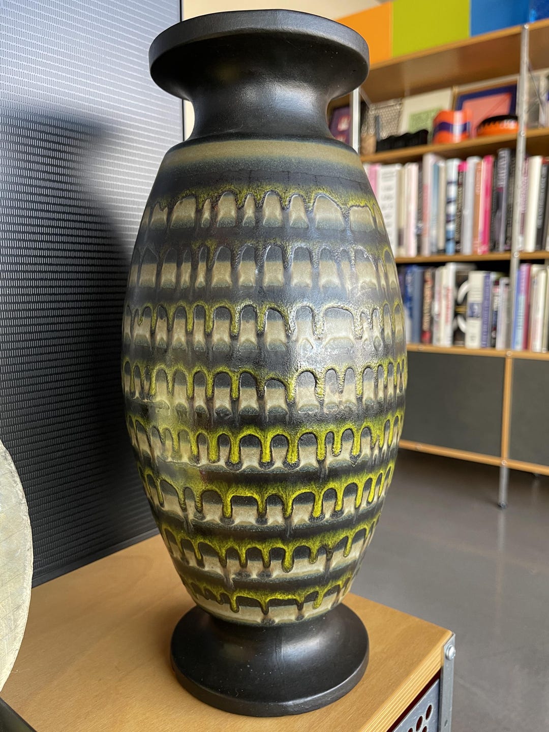 71 Alrun Osterberg German Lava Drip Glaze Haeger Ceramic Vase 4142 ...
