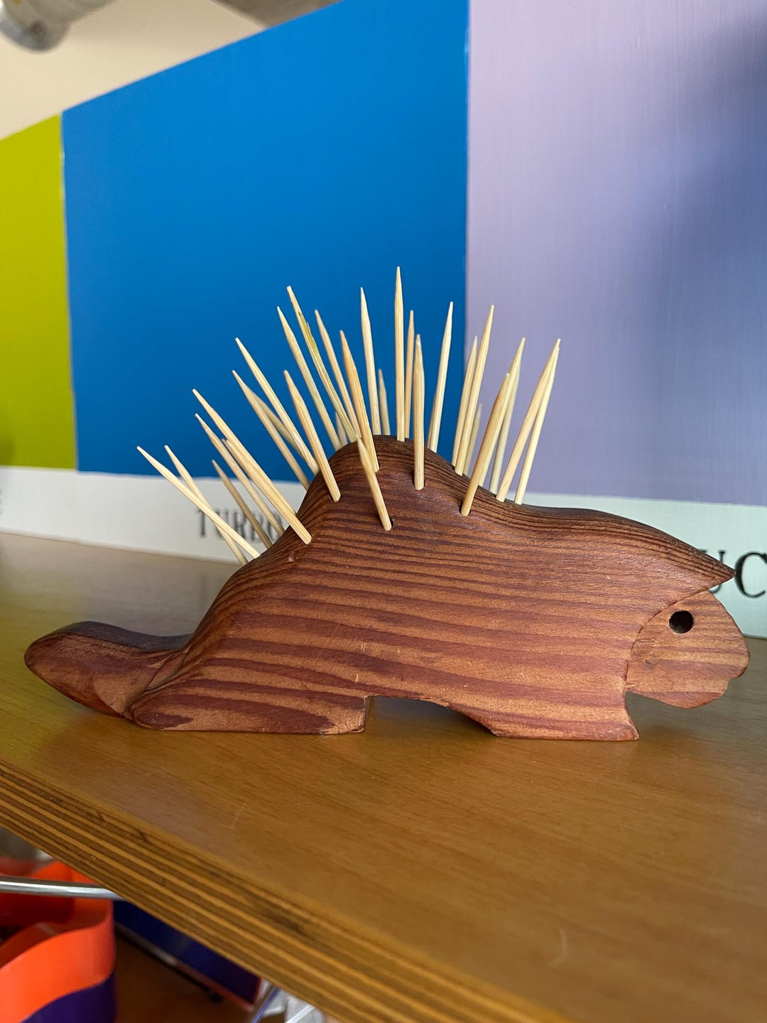 Vintage Primative Procupine Table Sculpture Toothpick Bojesen - Etsy