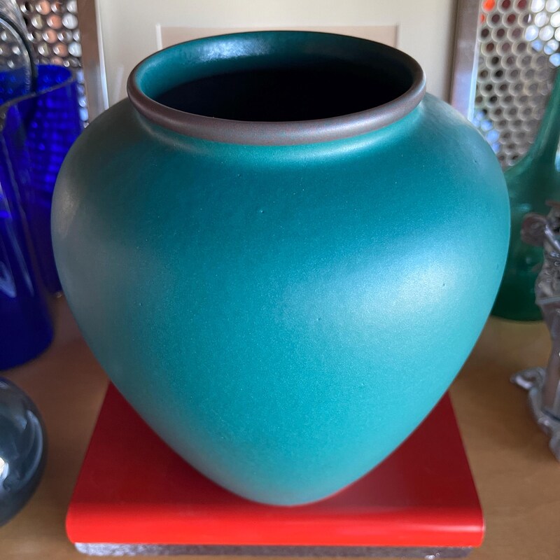 Teal Flower Vase - Etsy