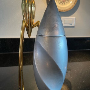 Fred Bould Nambe Metal Twist Sculpture Space Age Shaker - Etsy