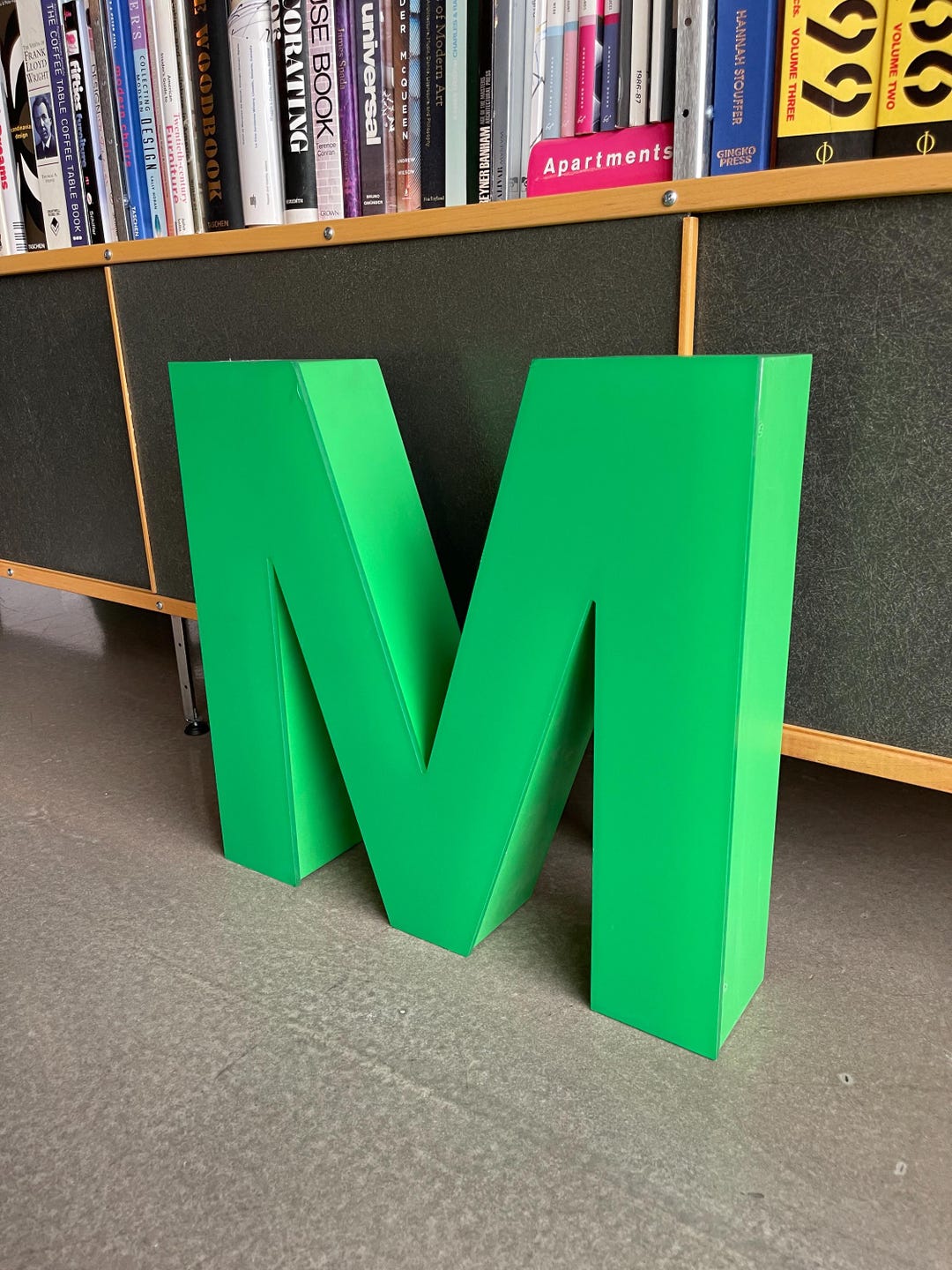 Vintage Large Electric Marquee Letter Wood Metal Acrylic Sculpture ...