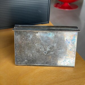 Vintage WM A Rogers Silversmith Articulating Metal Desk Letter Holder ...