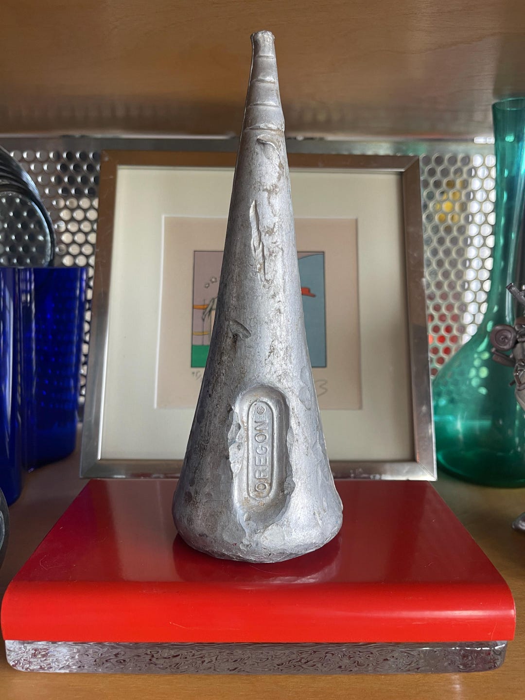 Vintage Solid Aluminum Spike Log Splitter Metal Sculpture Object - Etsy