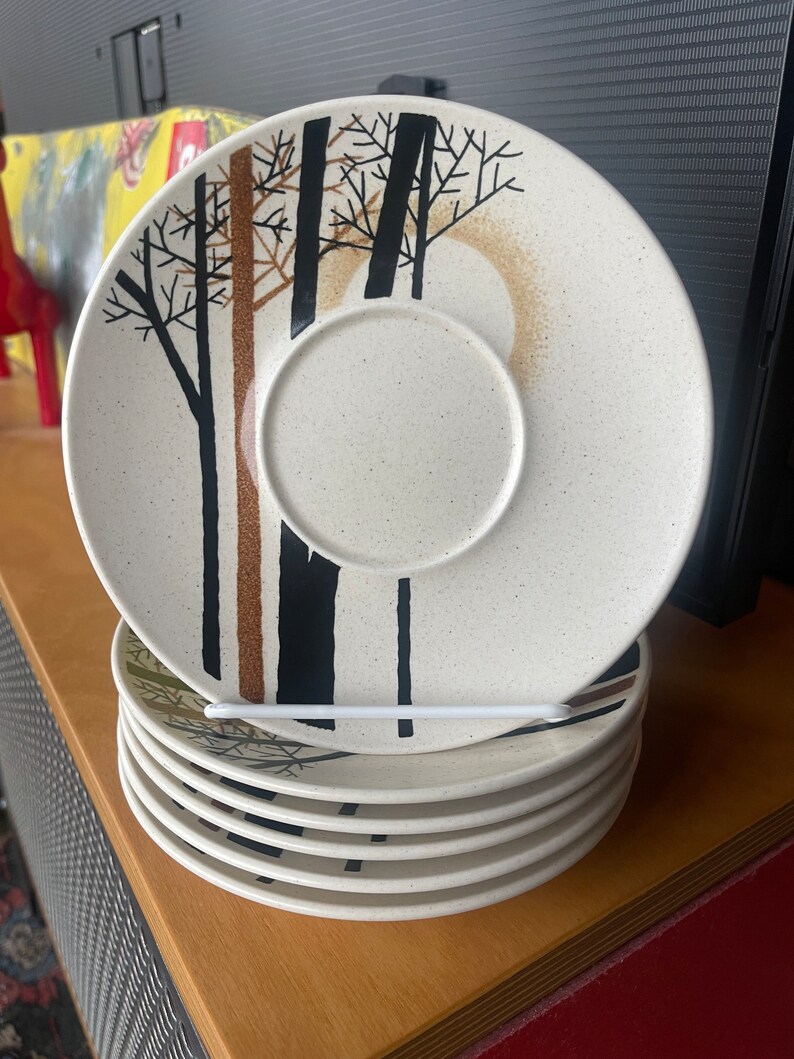 70s Mikasa Indian Feast Moon Saucer Plate Set - Etsy