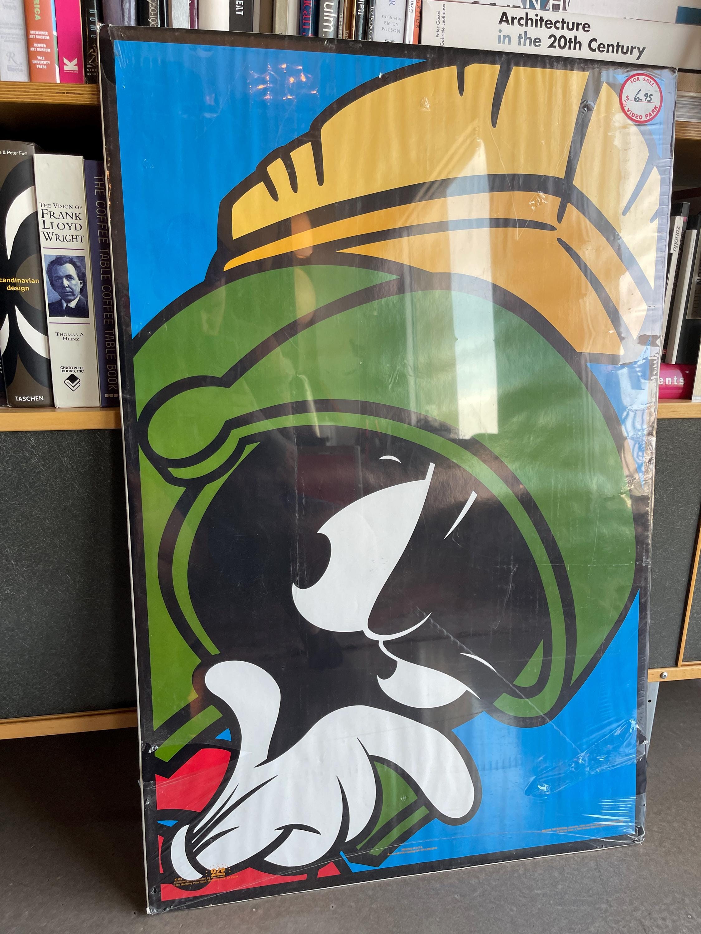 90s Marvin the Martian Poster Print Original Packaging Labels Pop Art ...