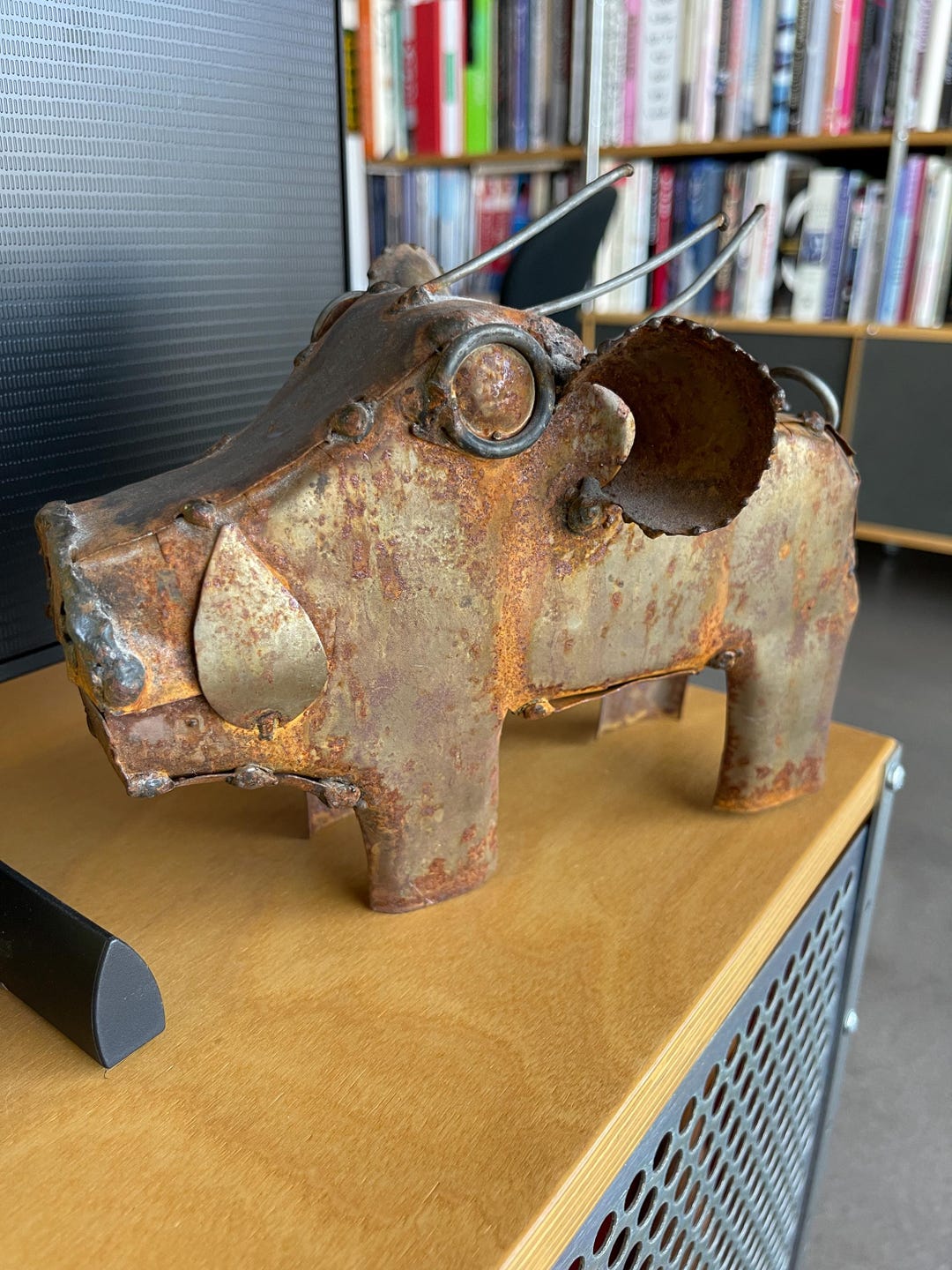 Brutalist Boar Torch Cut Metal Sculpture Mexican Folk Art Jeré Style ...