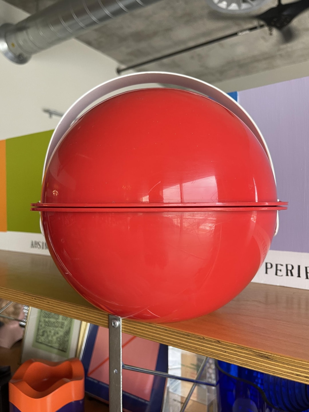 Ingrid Chicago Set Vintage Plastic Picnic Ball Basket Heller Space Age ...