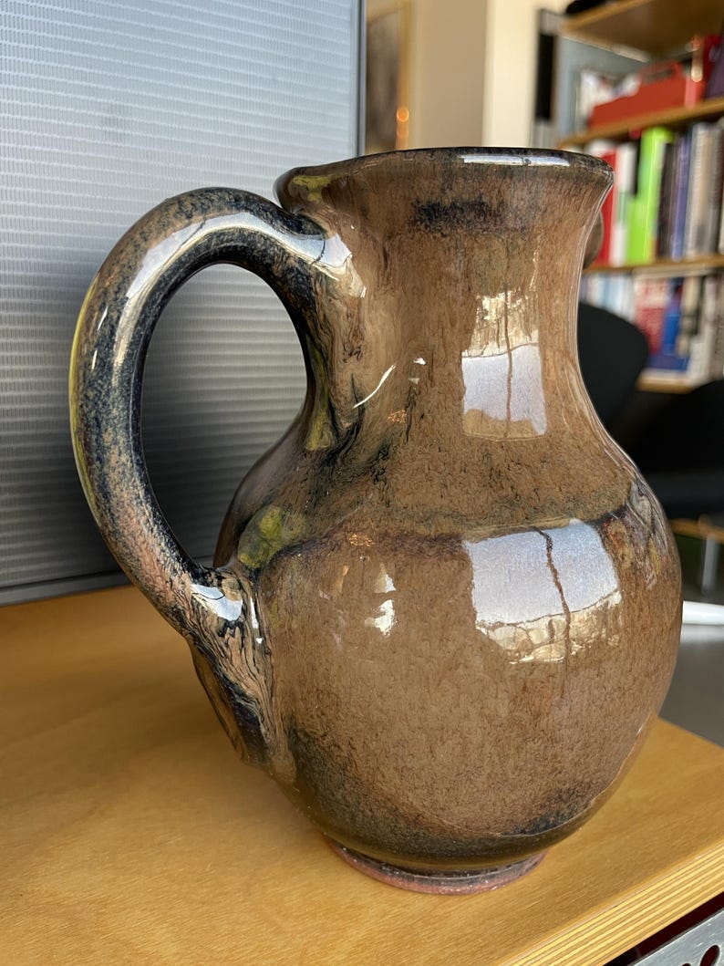 1976 Hayden Black Tenmoku Glaze Stoneware Vessel Ceramic Sculpture ...