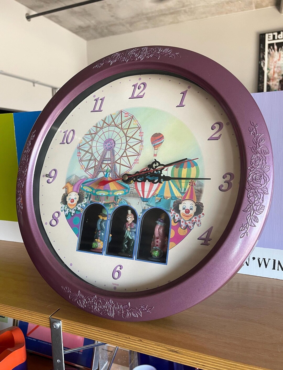Vintage Kienzle Clown Circus Movement Wall Clock Musical Chime - Etsy