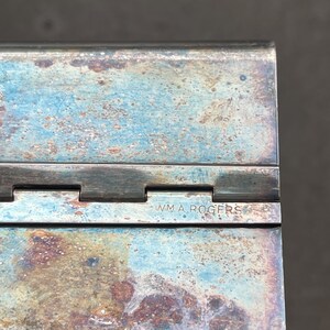 Vintage WM A Rogers Silversmith Articulating Metal Desk Letter Holder ...