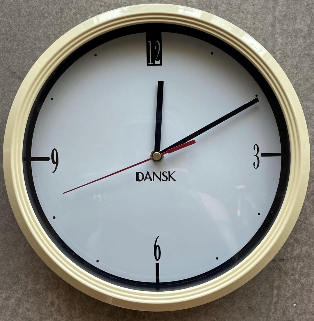 Dansk Design Postmodern Steering Wheel Quartz Clock Memphis Design ...