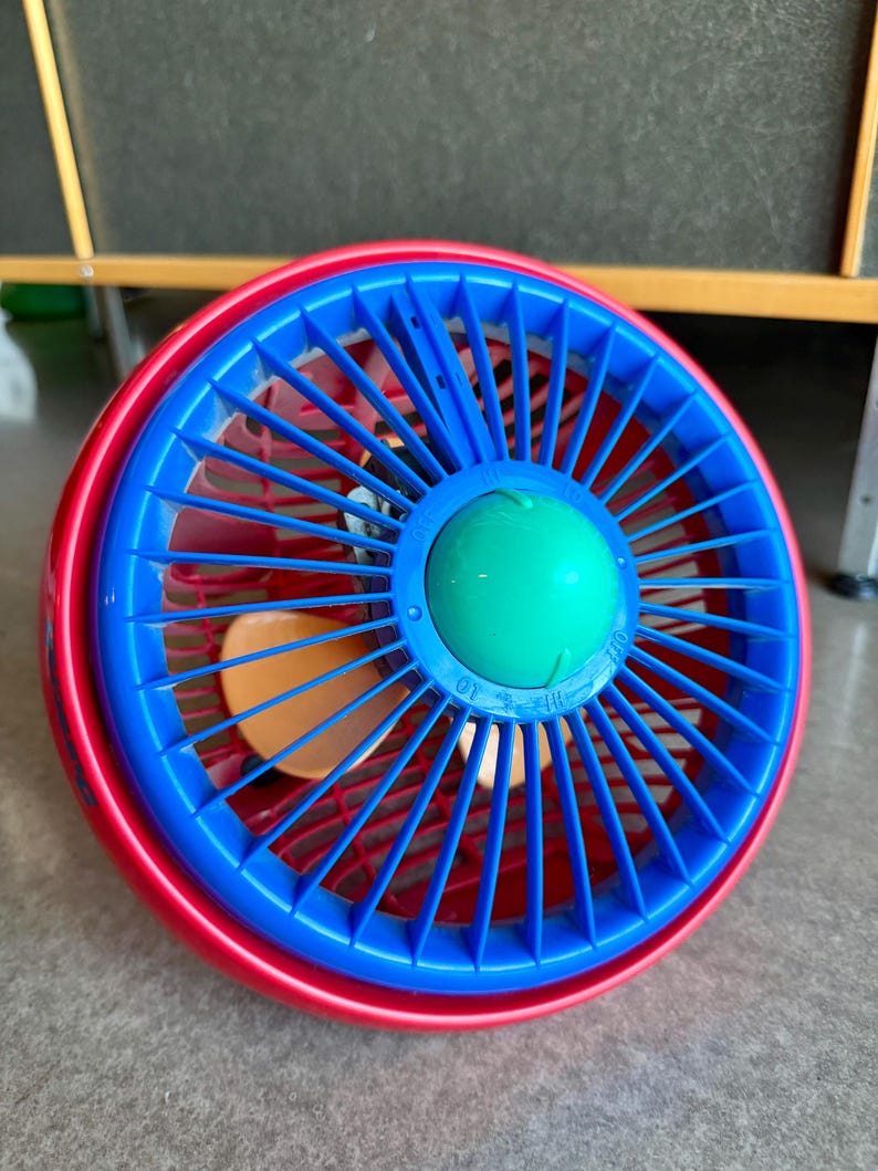 90s Duracraft Model AD-8 Multi Speed Fan Postmodern Color Plastic ...