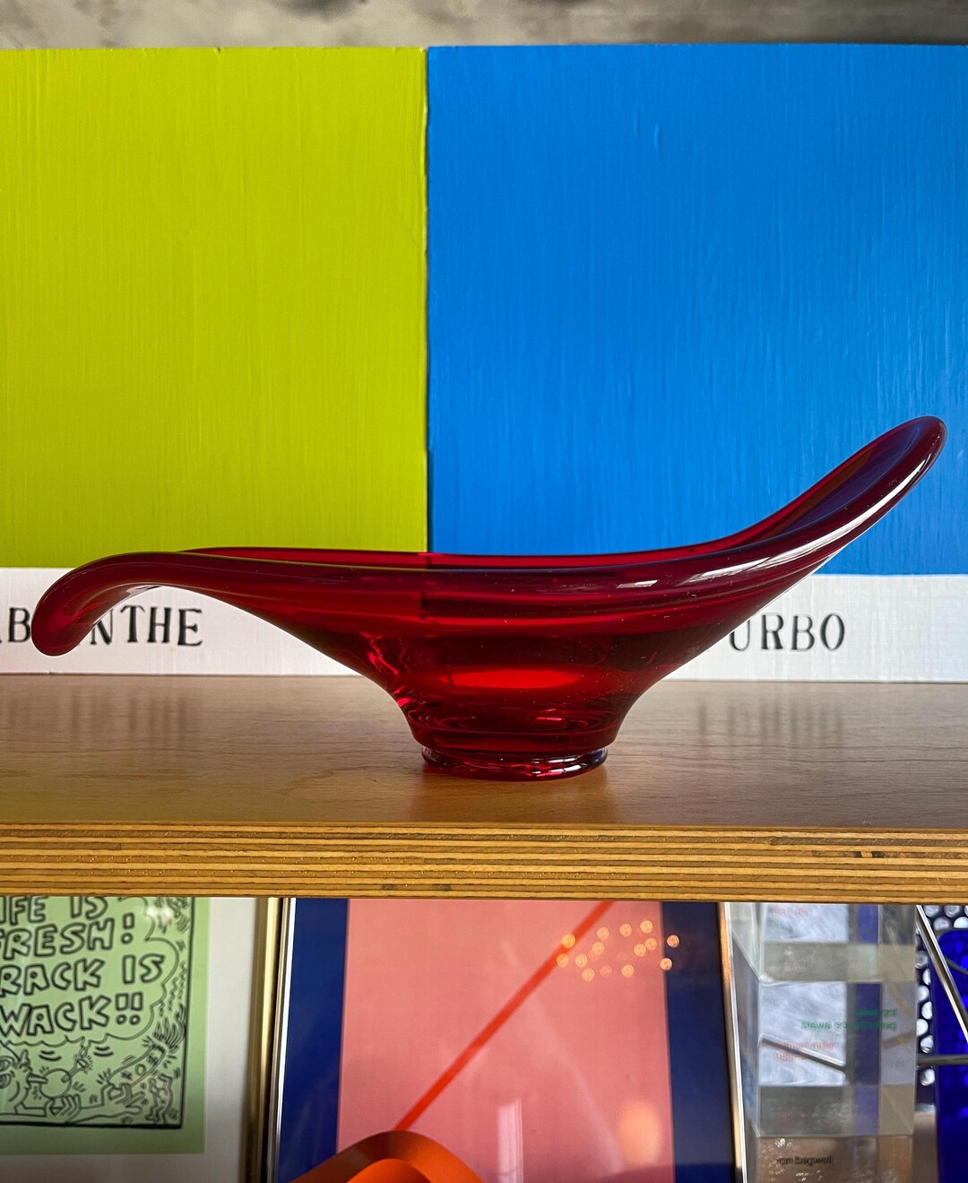 Viking Glass Organic Design Console Nut Bowl Catchall - Etsy