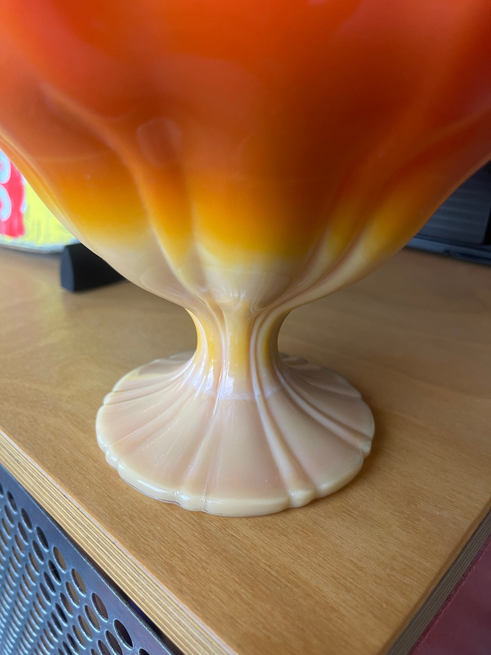 LE Smith Bittersweet Pedestal Glass Compote Bowl - Etsy