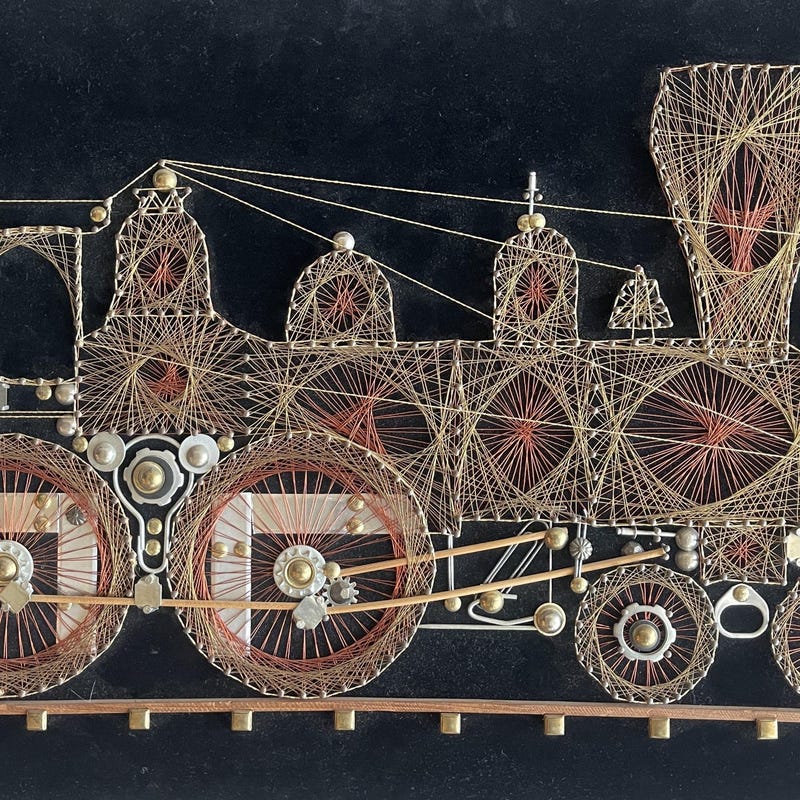 String Art Train - Etsy