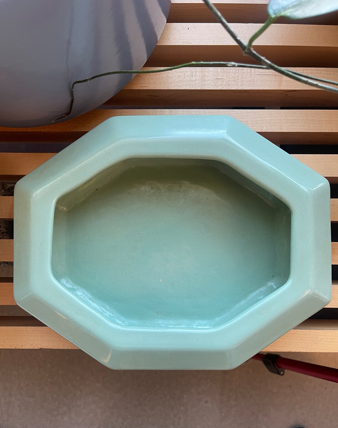 30s Tepeco Pottery Modern Celadon Turquoise Planter - Etsy