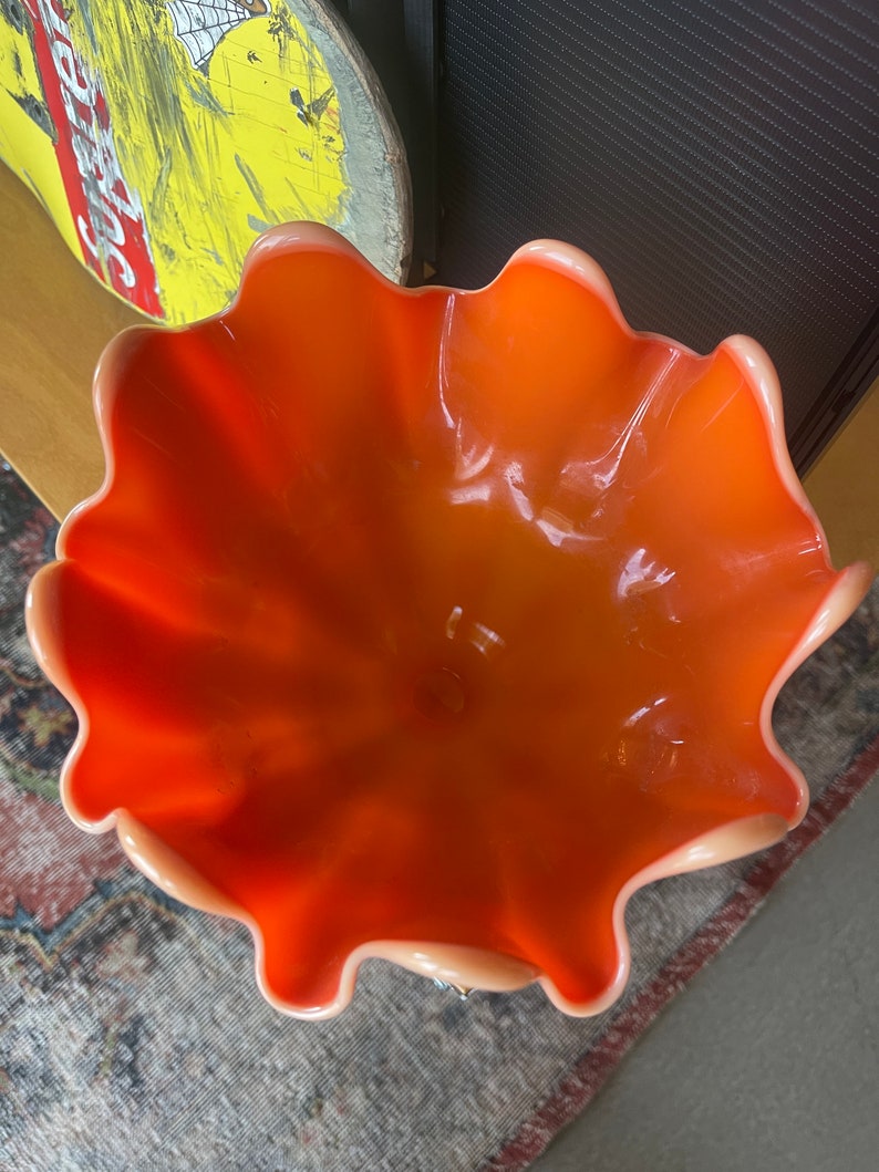 LE Smith Bittersweet Pedestal Glass Compote Bowl - Etsy