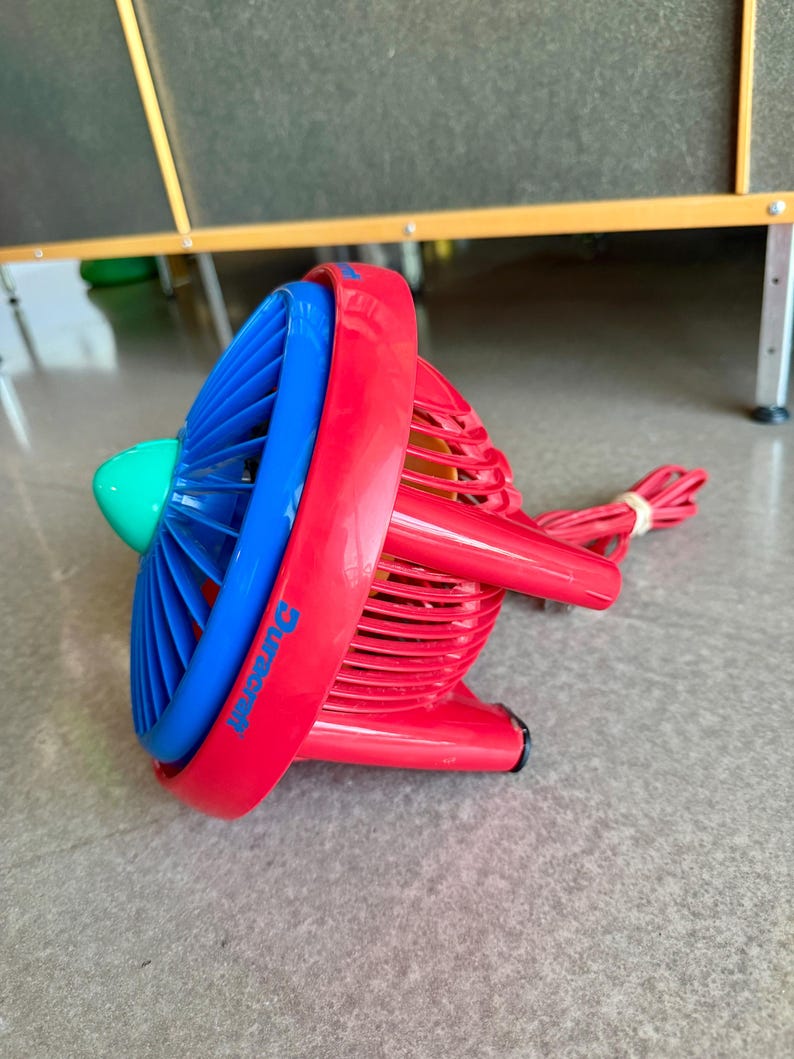 90s Duracraft Model AD-8 Multi Speed Fan Postmodern Color Plastic ...