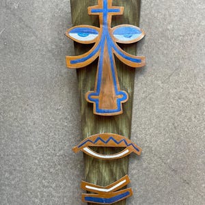 Vintage Metal Tiki Mask Set Welded Painted Custom Pieces Witco - Etsy
