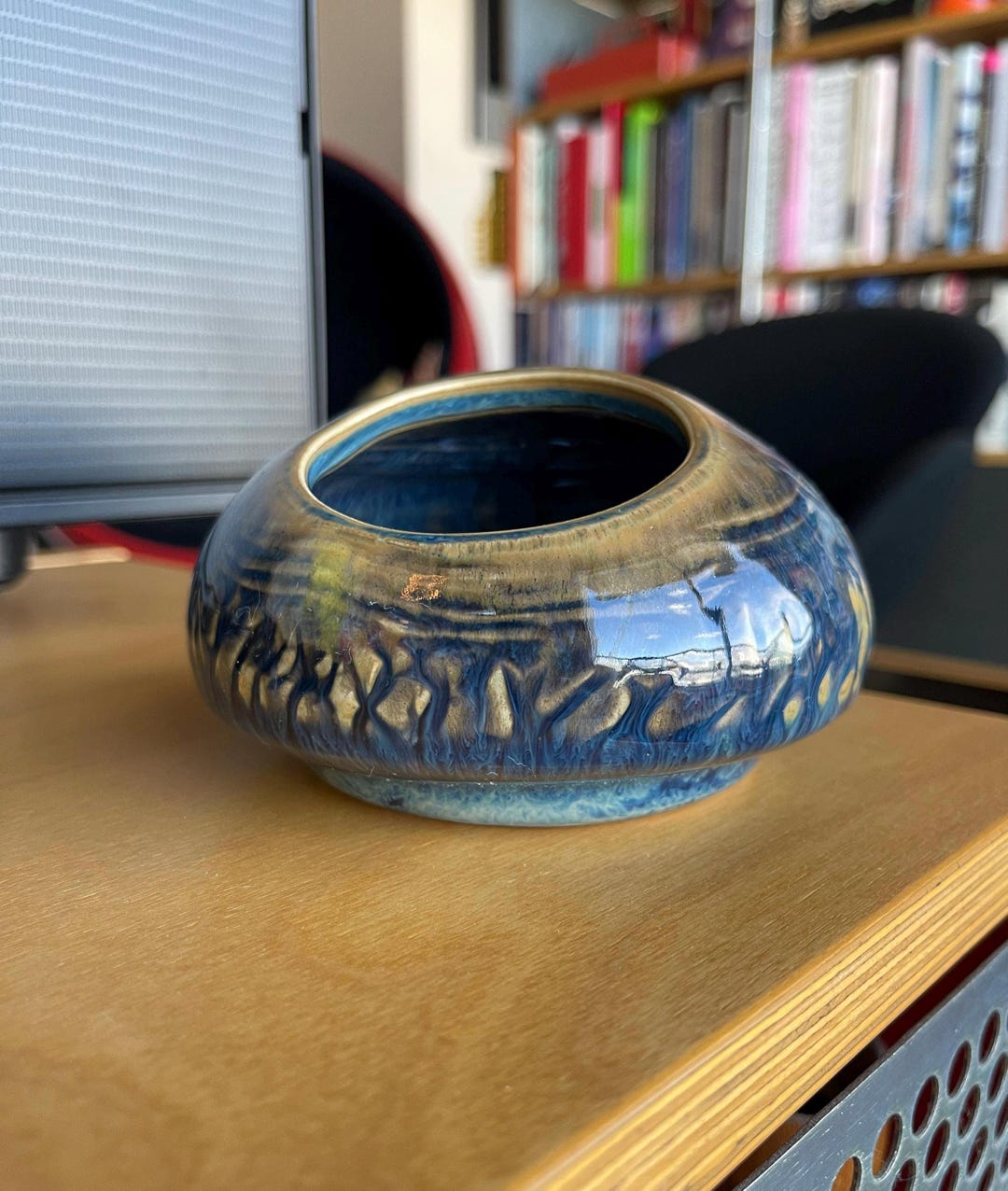 Vintage Ceramic Weed Pot Studio Ikebana Orb Vase - Etsy