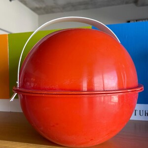 Space Age Ingrid Chicago Vintage Plastic Picnic Ball Basket Heller - Etsy
