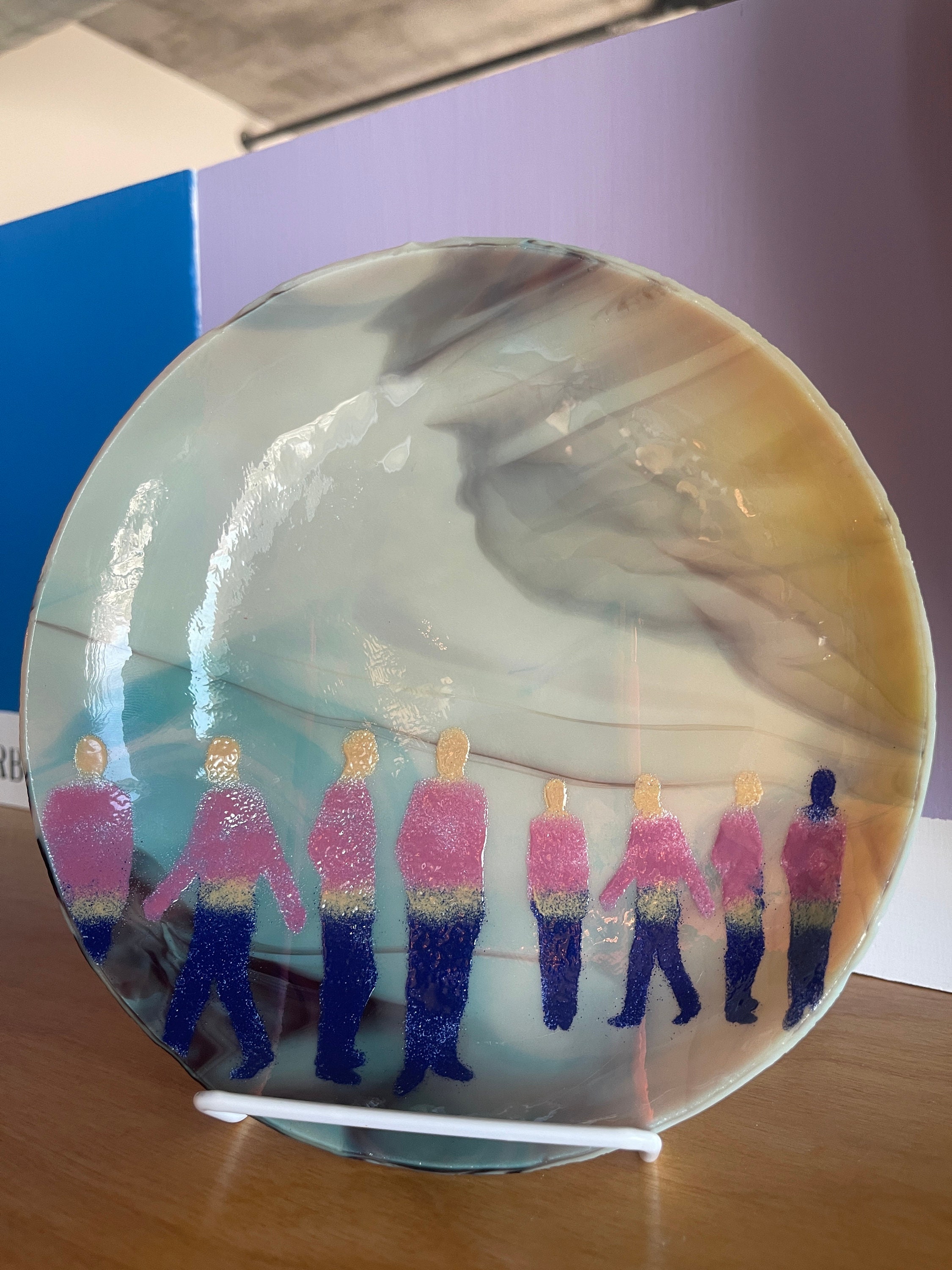 Postmodern Mixed Slump Glass Studio Transluscent Thick Art Object - Etsy