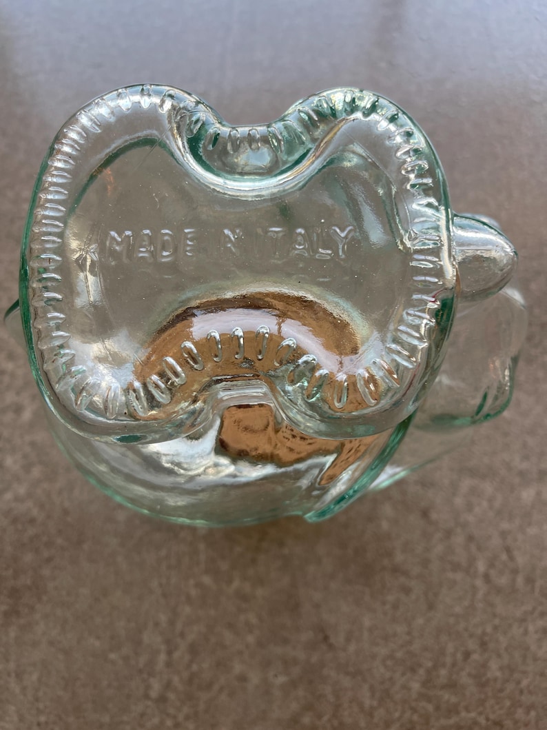 Vintage Italian Glass Elephant Decanter Large Cork Sculpture Object ...