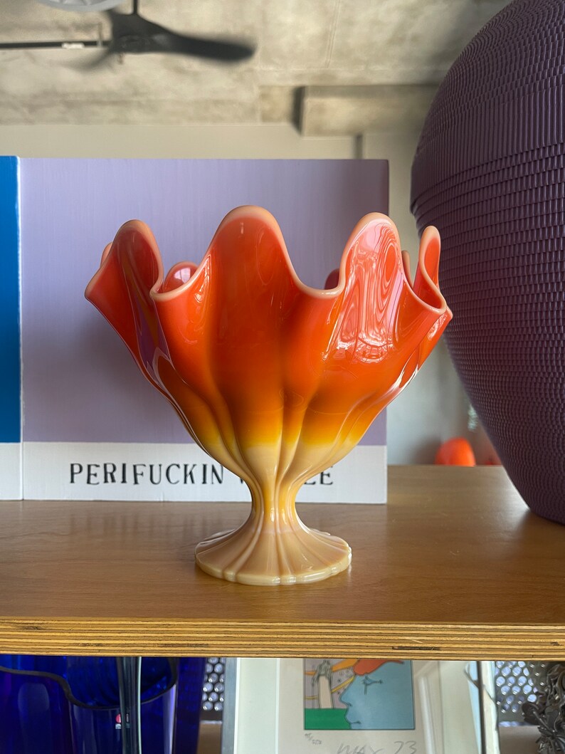 LE Smith Bittersweet Pedestal Glass Compote Bowl - Etsy