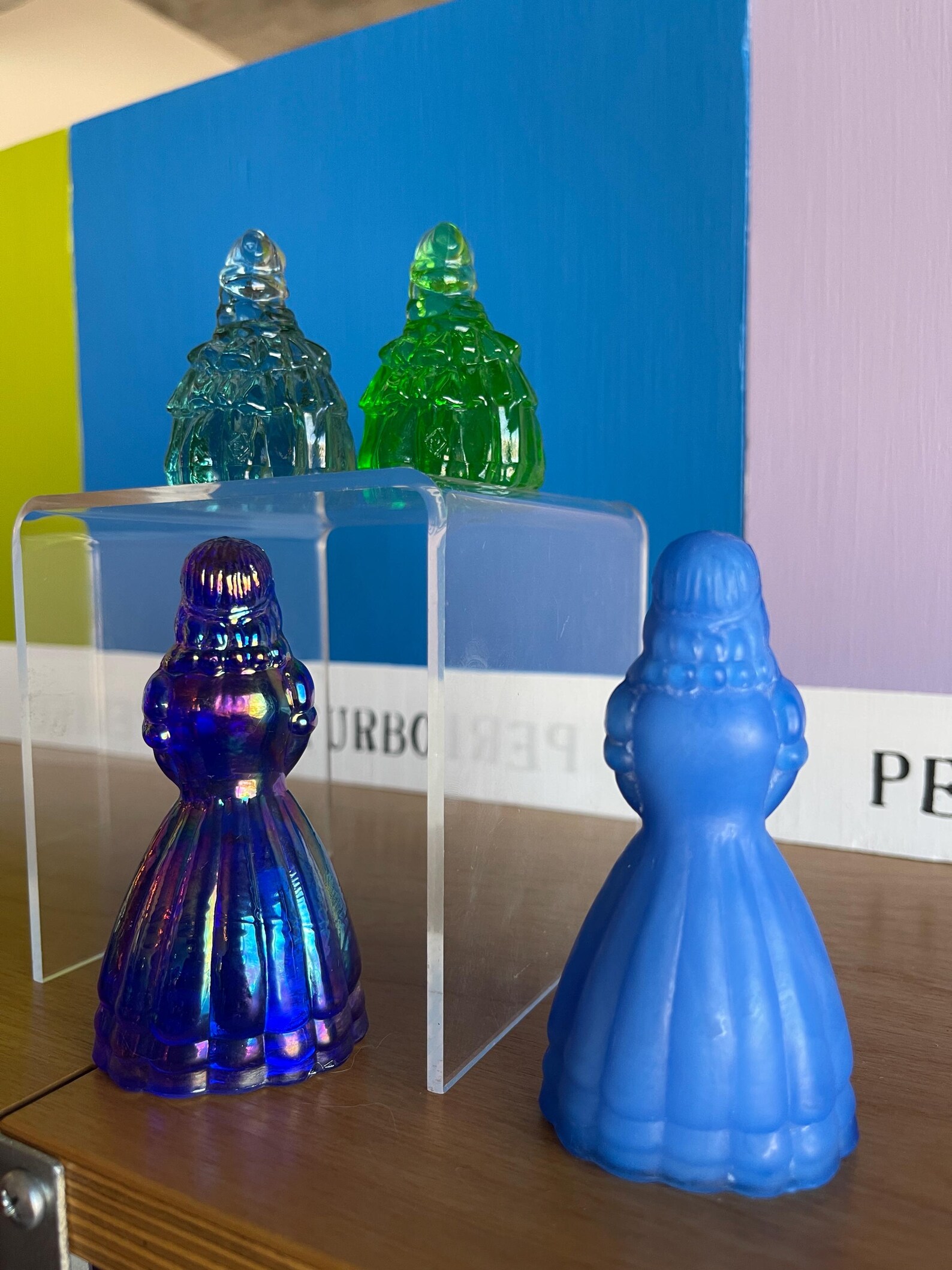 Boyd Glass Uranium Carnival Cased Jennifer Nancy Sculptures - Etsy