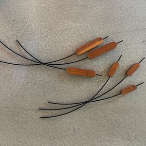 Vintage Wood & Metal Cattail Wall Sculptures Homco Curtis Jere Sexton ...