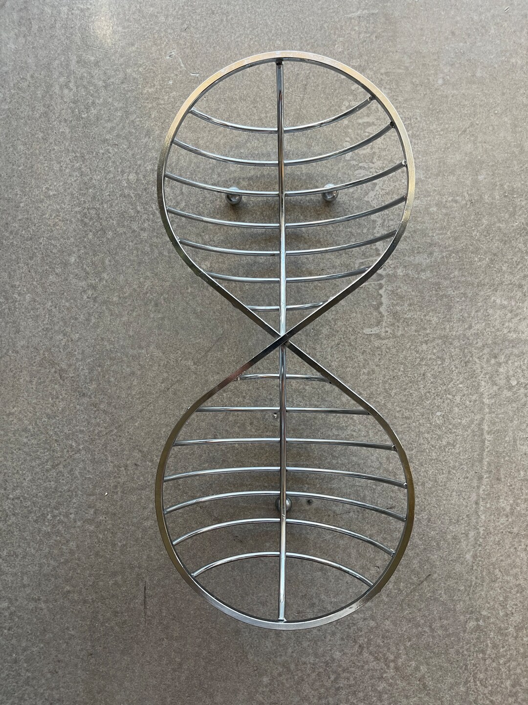 Vintage Atomic Helix Sculpture Centerpiece Ball Footed Basket Bowl - Etsy