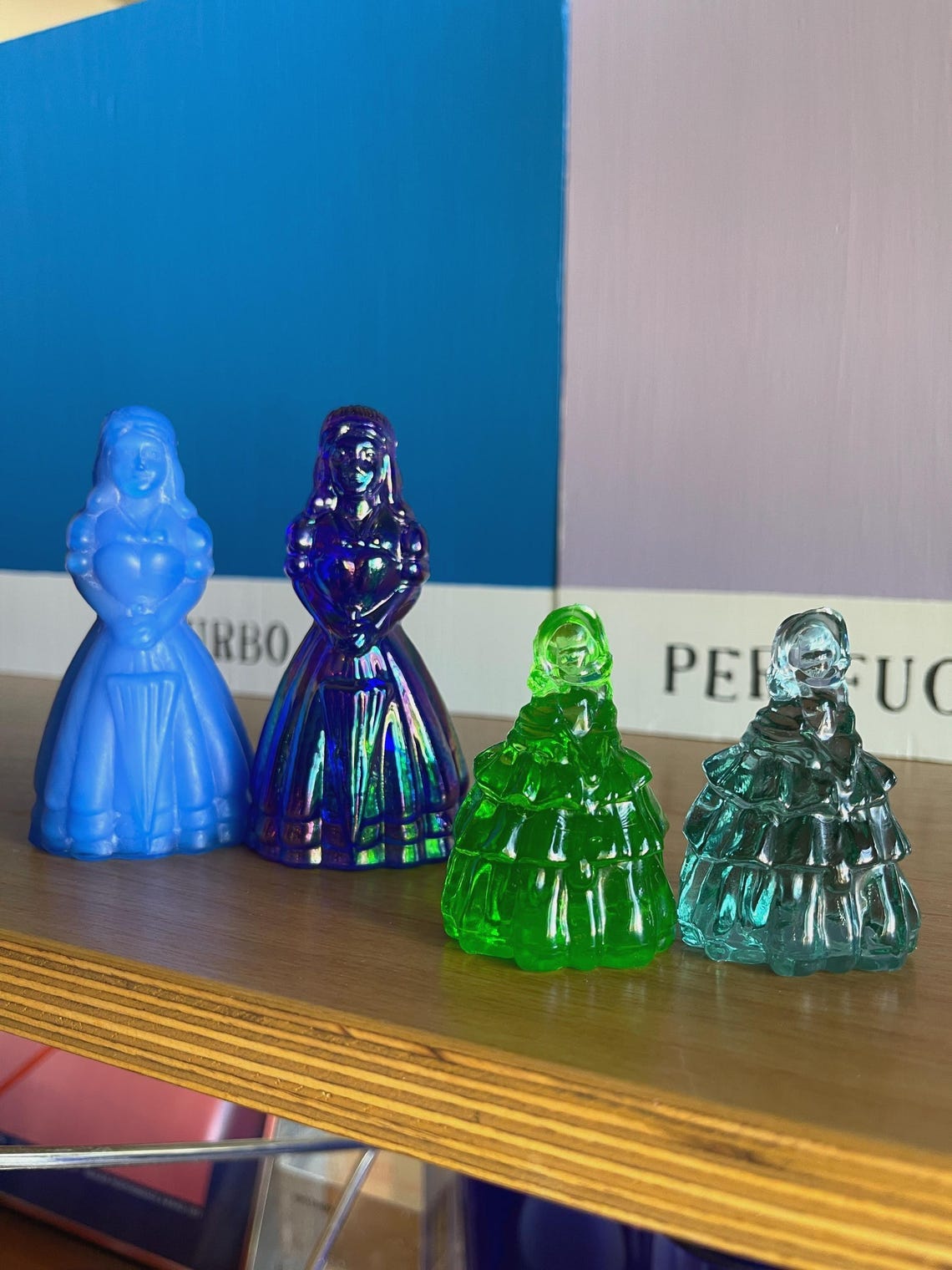 Boyd Glass Uranium Carnival Cased Jennifer Nancy Sculptures - Etsy