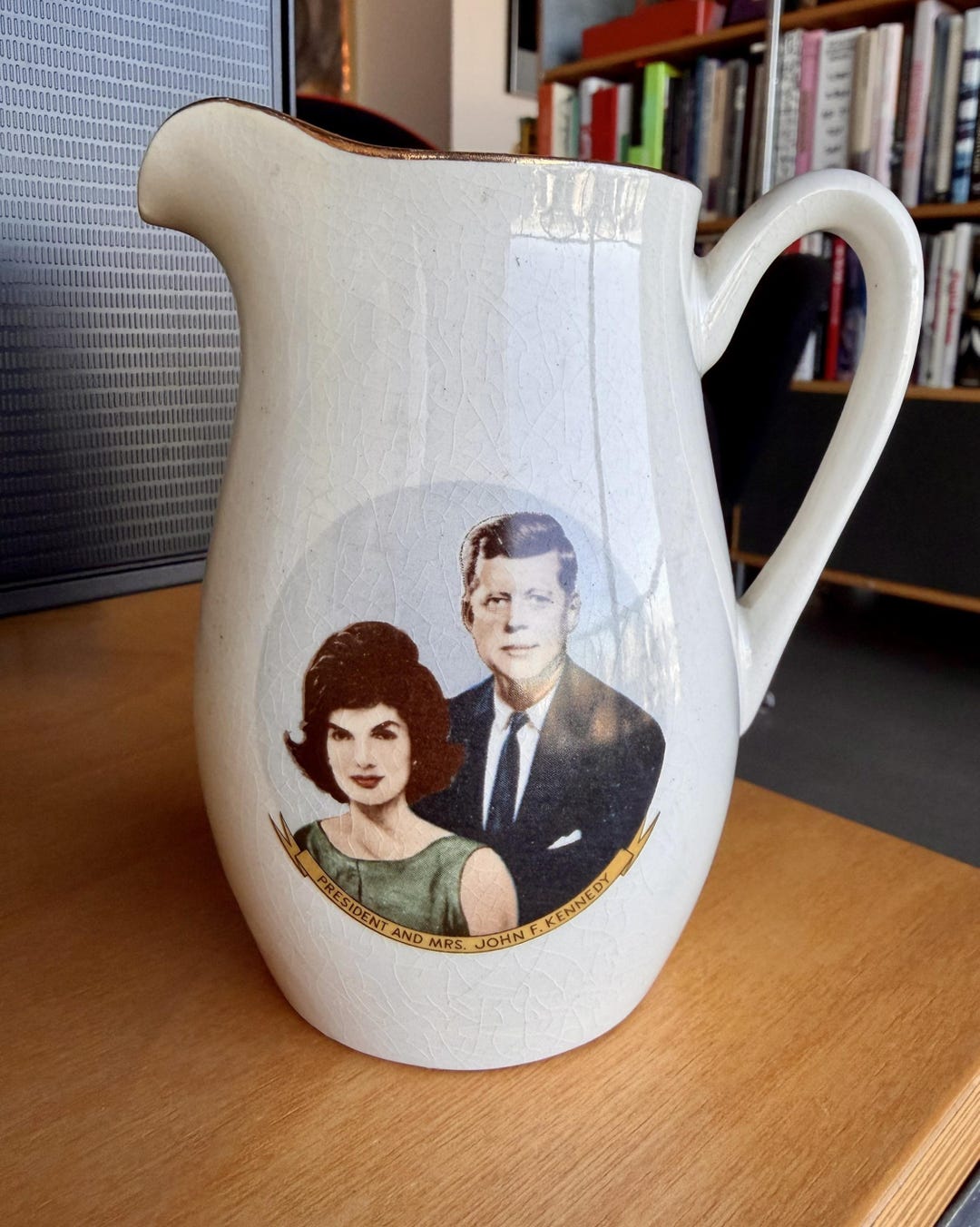 60s President John F. Kennedy First Lady Jacqueline Kennedy Ceramic ...