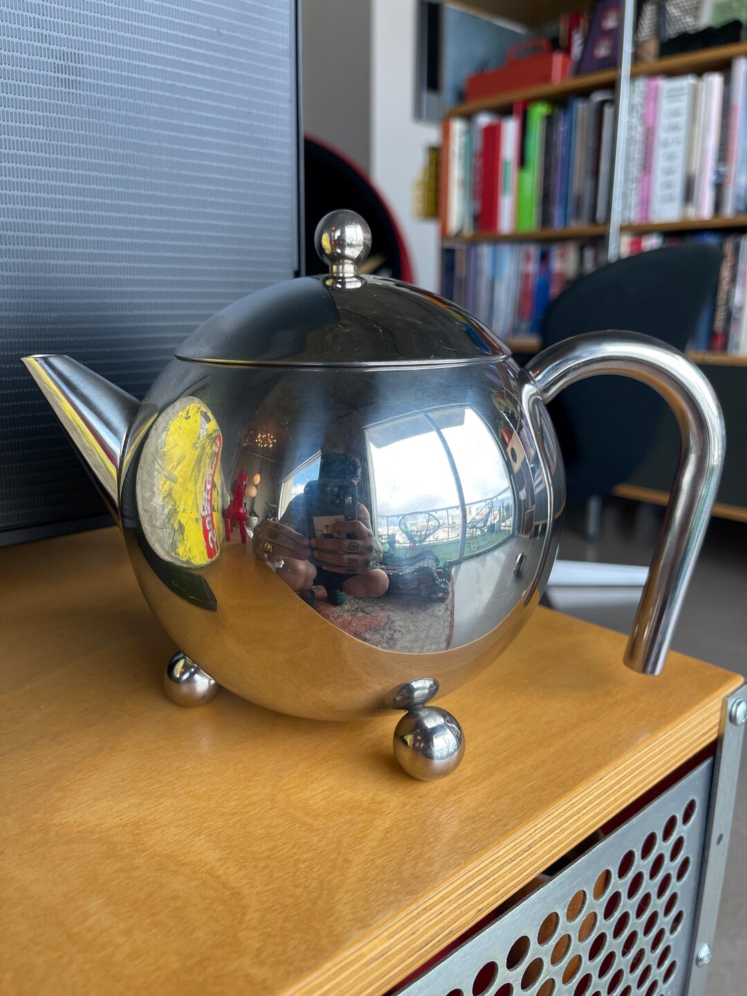 Stainless Gehry Graves Style Postmodern Deco Revival Coffee Tea Pot ...