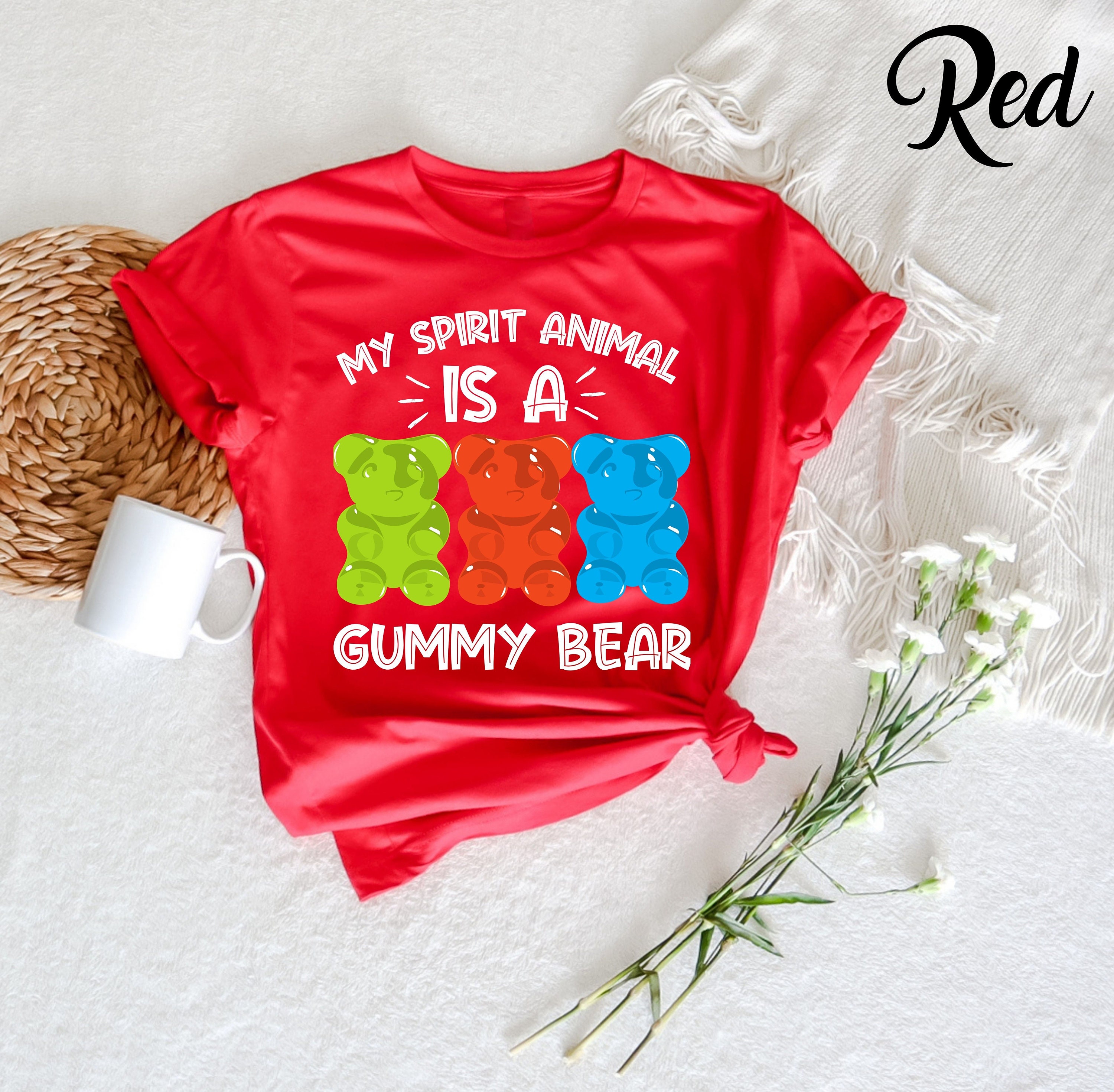 My Spirit Animal is a Gummy Bear T-shirt, Candy Lover Gummies T-shirt ...