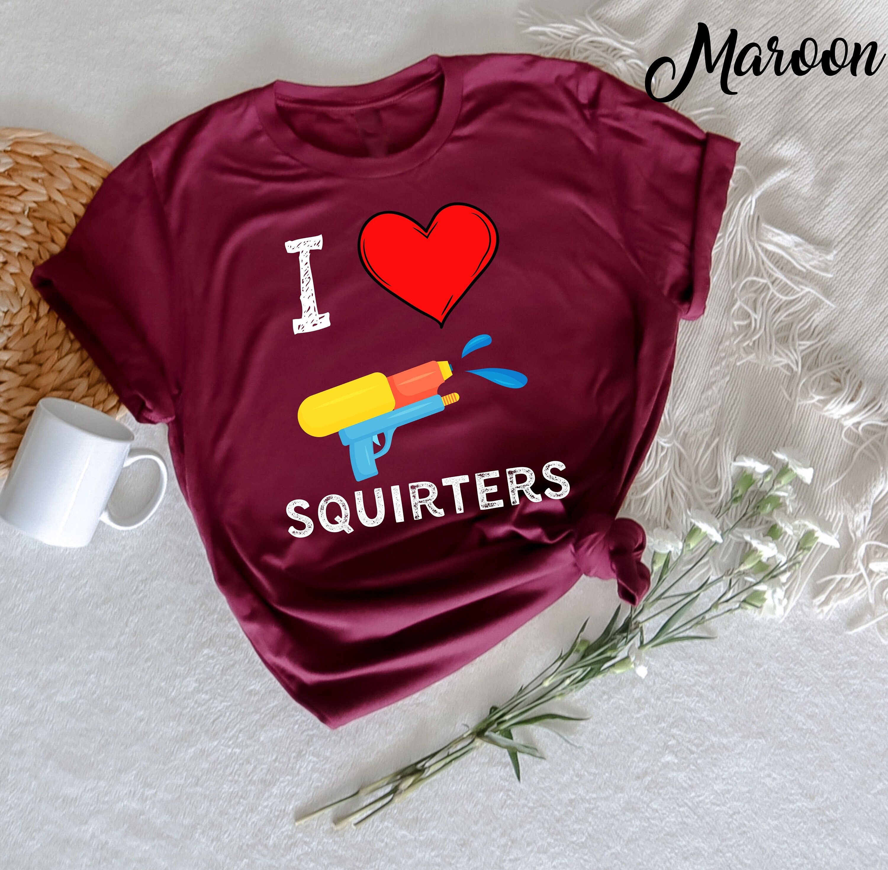 I Heart Squirters, Funny I Love Squirters, Funny 80's Squirt Guns ...