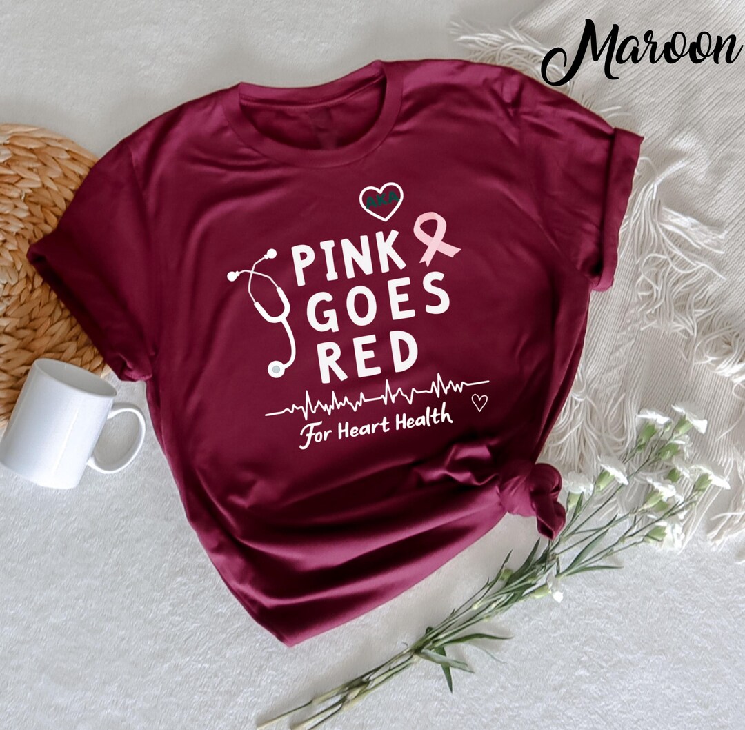 Aka Pink Goes Red for Heart Health Awareness, Heart Disease Awareness ...