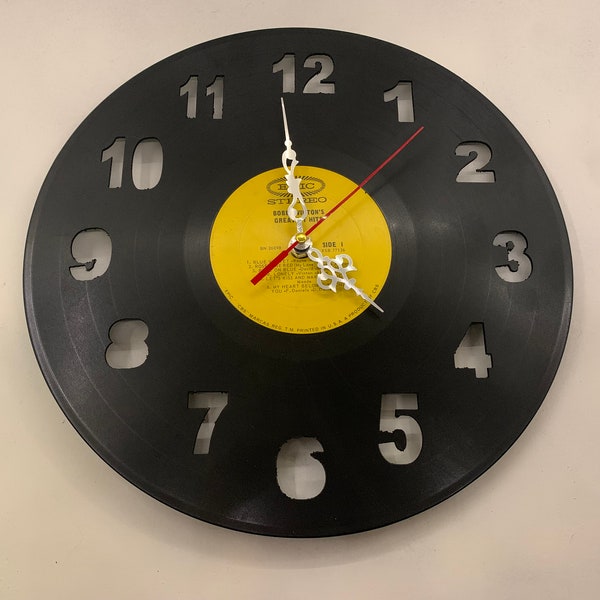 Recycled Vinyl Clock - Etsy