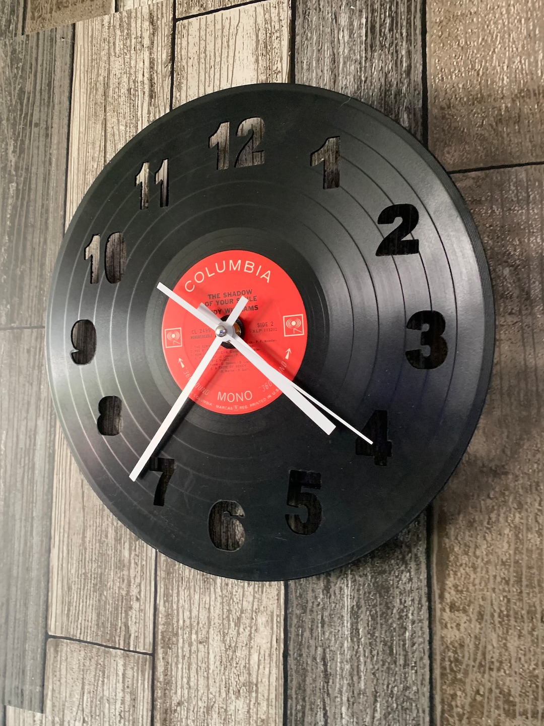 Vintage Vinyl Record Wall Clock, Aesthetic Decorative Clock, Music ...