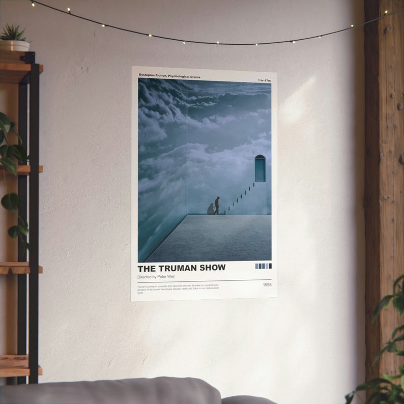 The Truman Show Retro Movie Poster Digital Download I Retro Movie ...