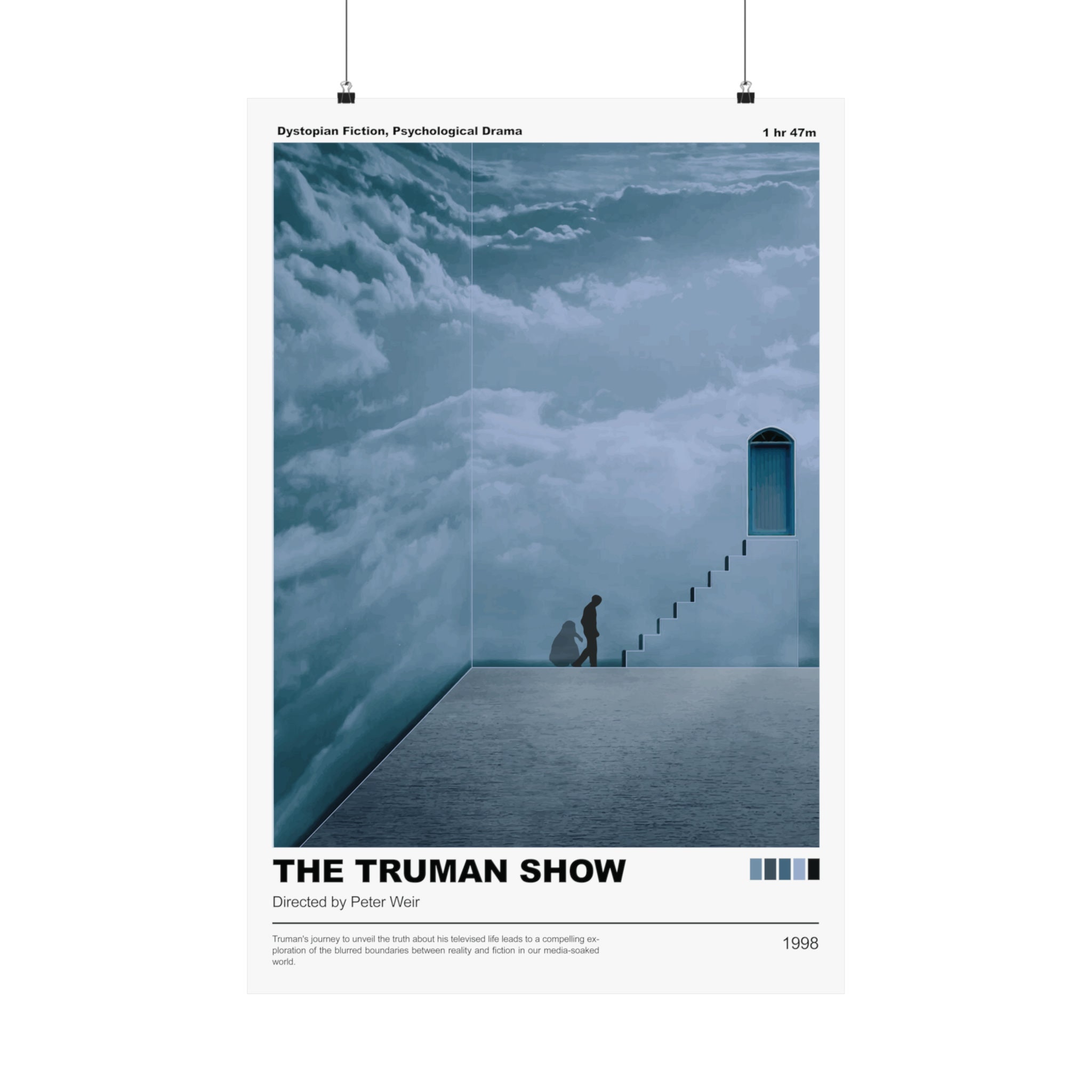 The Truman Show Retro Movie Poster Digital Download I Retro Movie ...