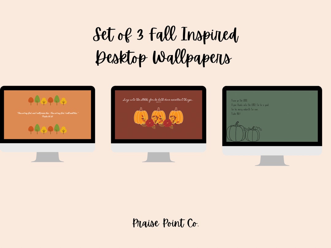 Set of 3 Fall-inspired Desktop Wallpapers - Etsy