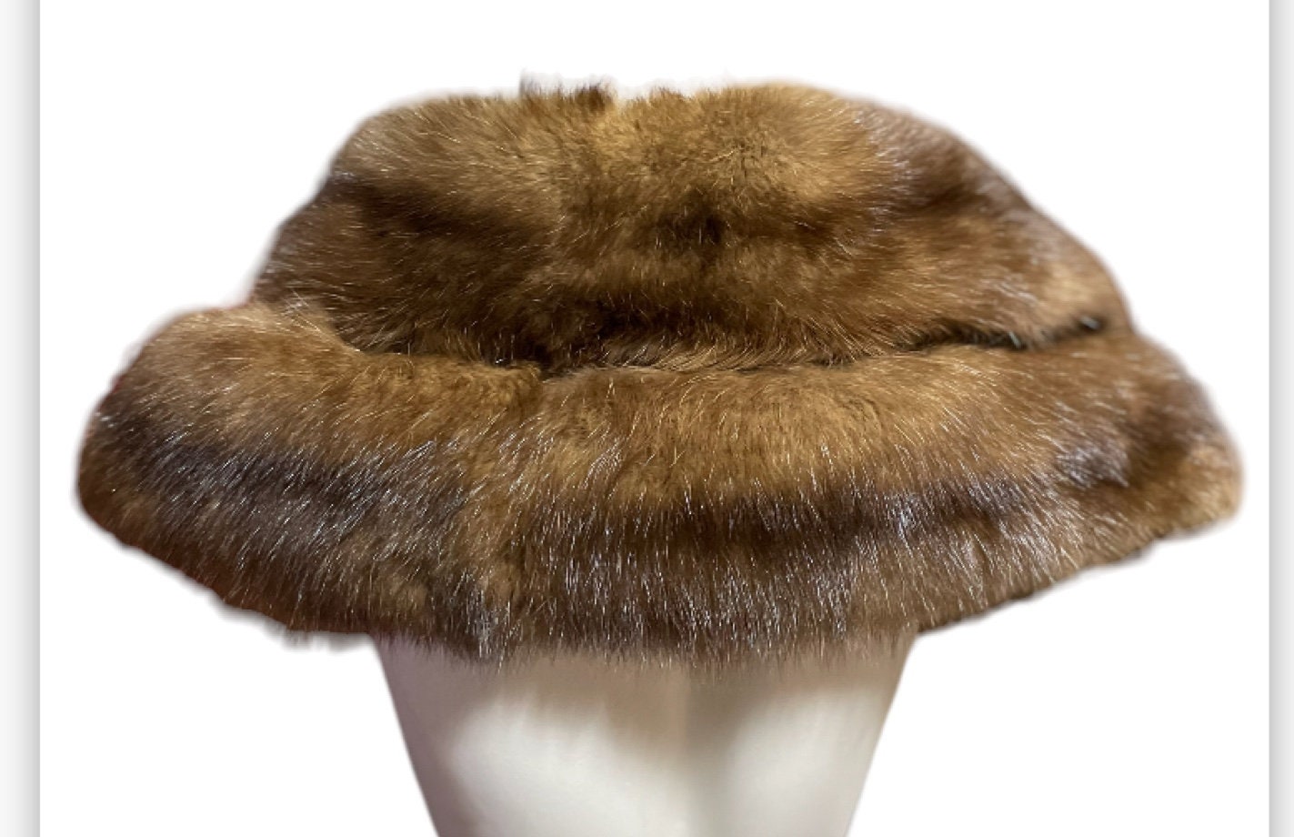 SOLD Vintage Authentic Sable Fur Stole Wrap Brown Genuine Fur Real Fur ...