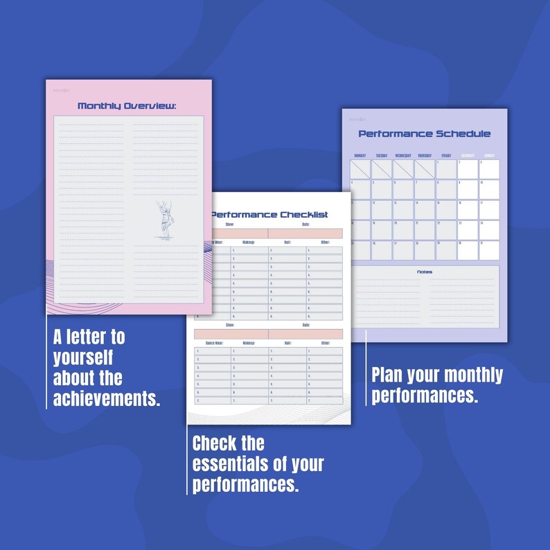 Printable Ballet Journal - Digital Ballet Planner - Ballet Gifts ...